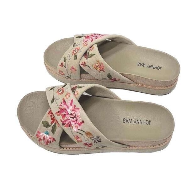 Johnny Was | Shoes | Johnny Was Viviana X Band Sandals Boho Platform ...